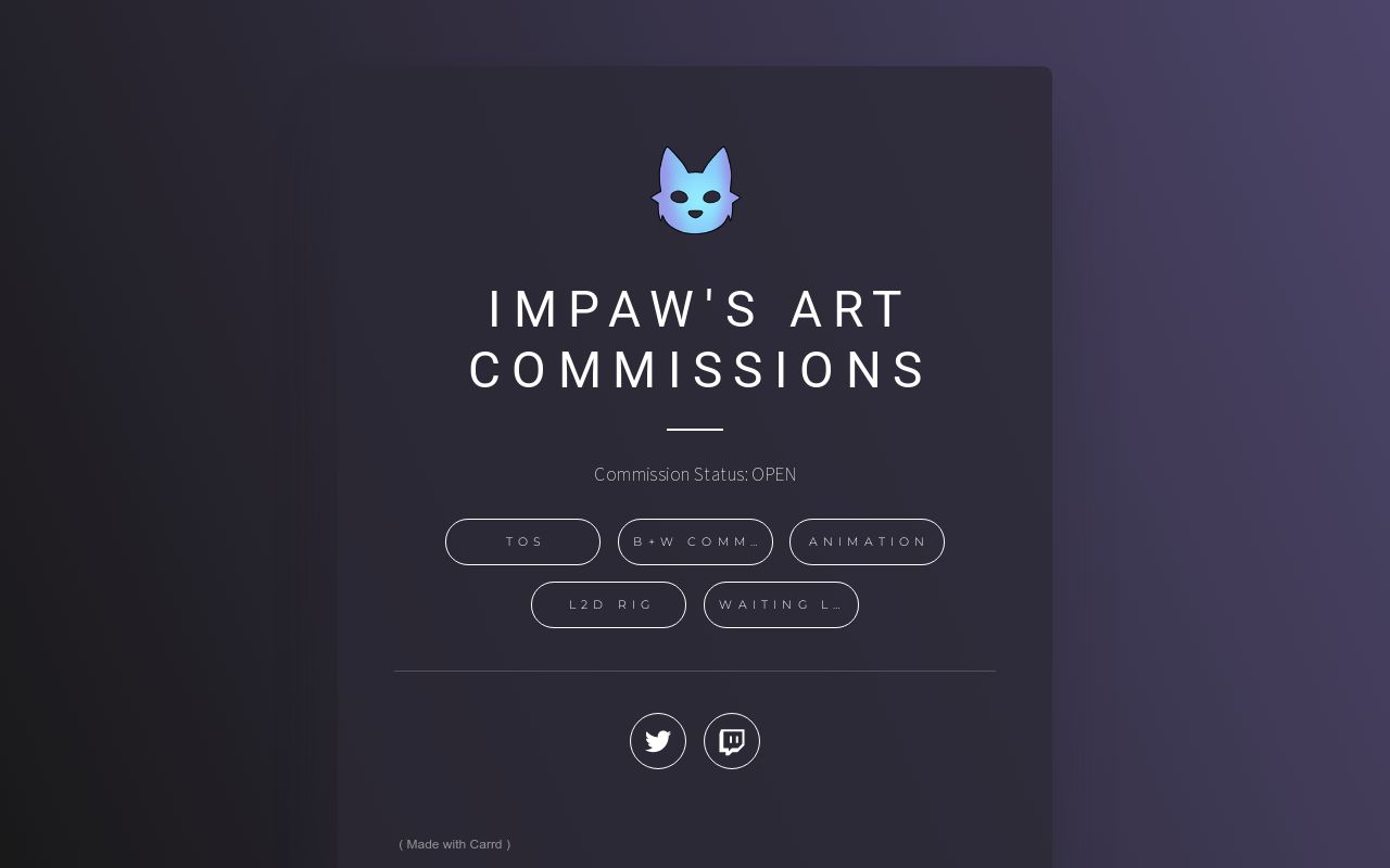 Impaw's art commissions